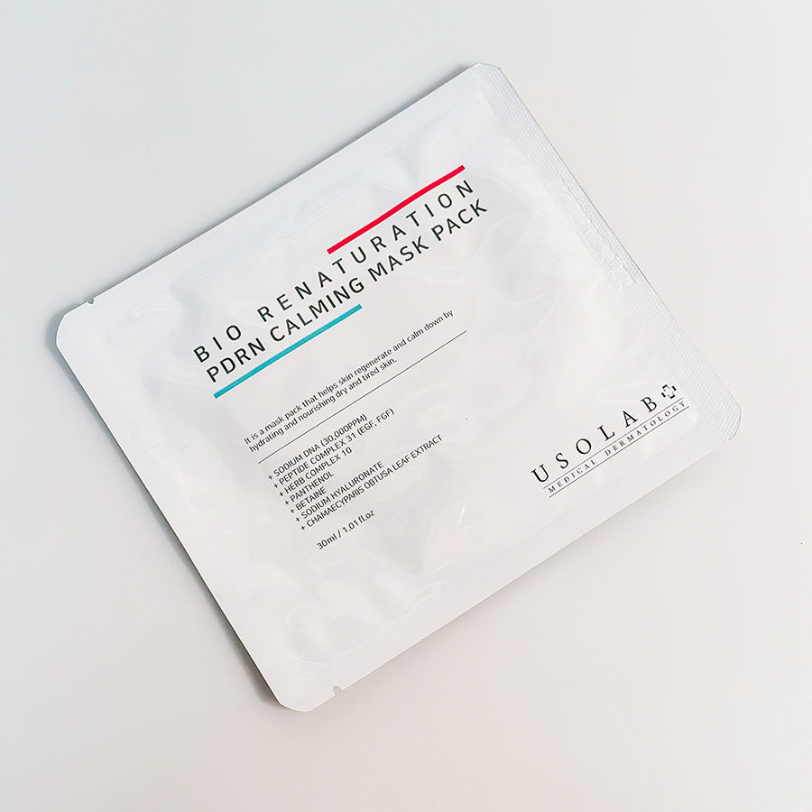 USOLAB Bio Renaturation PDRN Calming Mask (1box/10ea) | Eunogo Shop The Best of K-Beauty